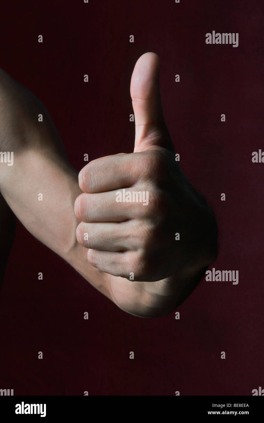 Making thumbs hi-res stock photography and images - Alamy