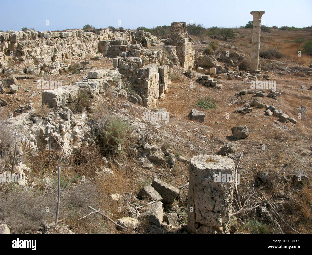 The ruins of the ancient city of Salamis, Famagusta, Northern Cyprus ...