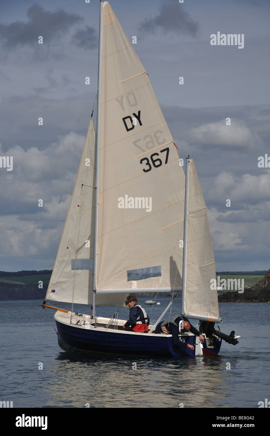 Dinghy sailing wales hi-res stock photography and images - Alamy