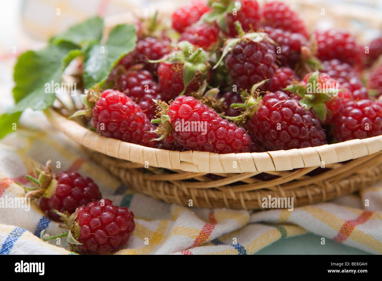 Basket raspberries and fruit hi-res stock photography and images - Alamy