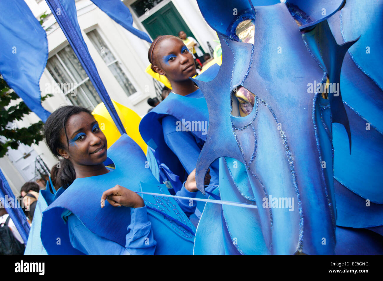Blue carnival costumes hi-res stock photography and images - Alamy