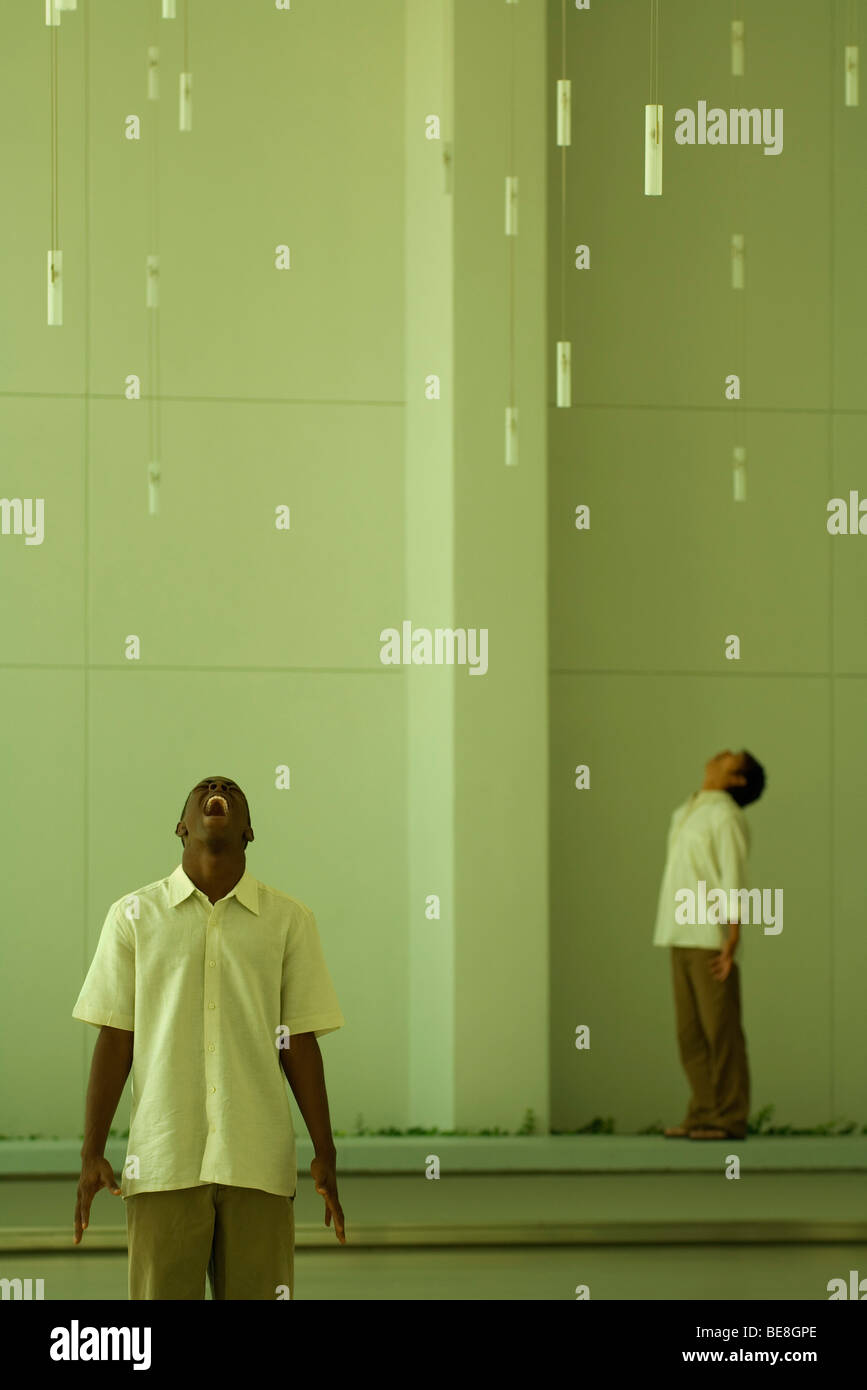 Man open shirt khakis hi-res stock photography and images - Alamy