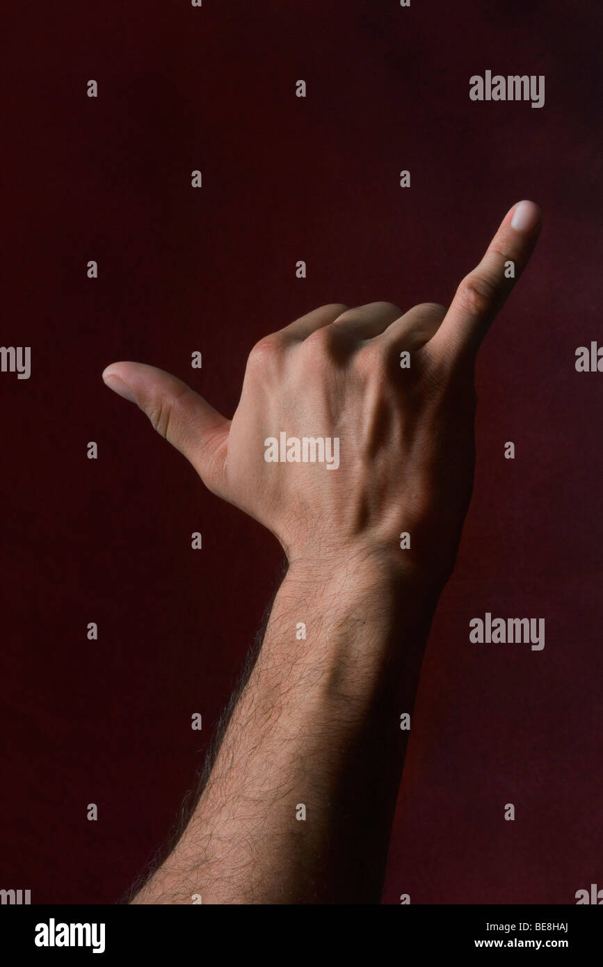 Hand making shaka sign Stock Photo - Alamy