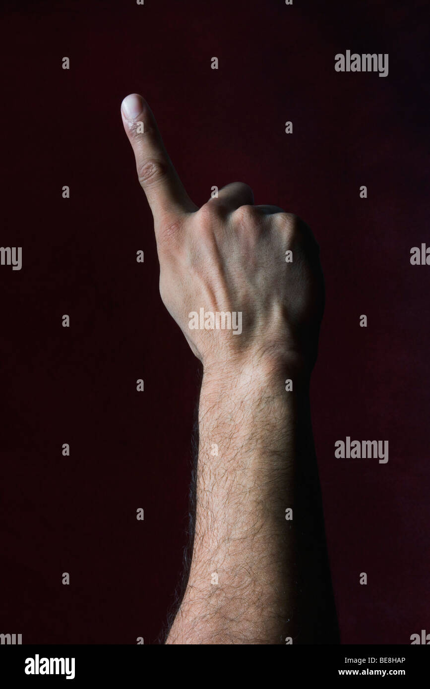 Hand extended pointing finger hi-res stock photography and images - Alamy