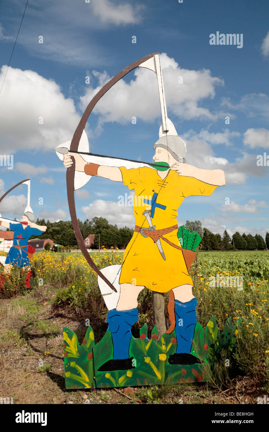 English archer figure on azincourt hi-res stock photography and images ...