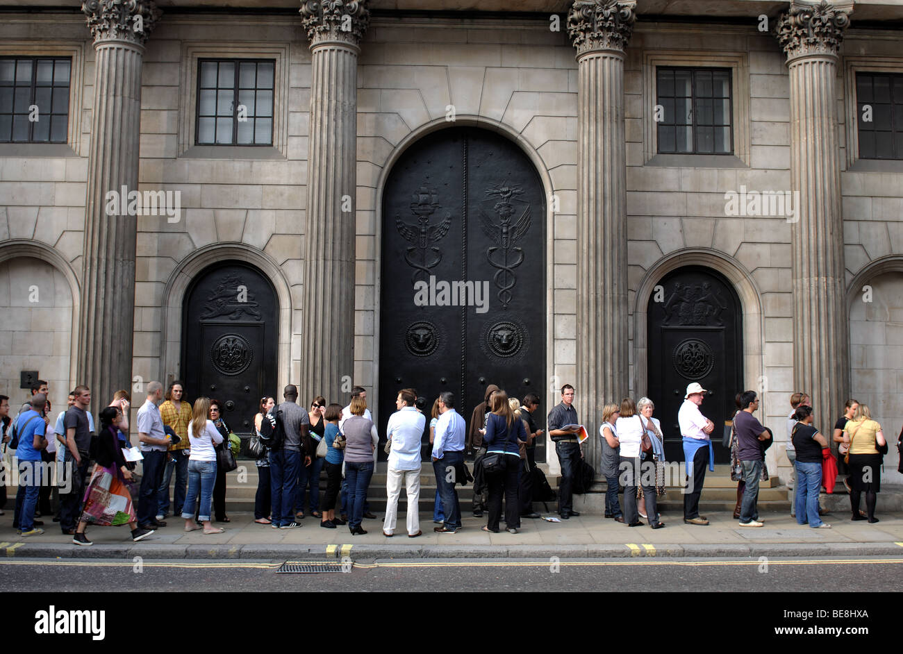 Queueing england hi-res stock photography and images - Alamy
