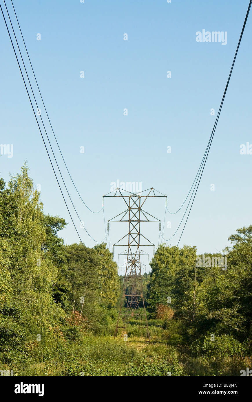 Electrical wire poles hi-res stock photography and images - Alamy