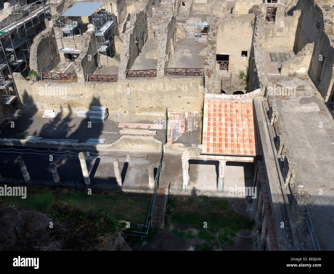 The Buried Roman City of Herculaneum near Naples in Southern Italy ...