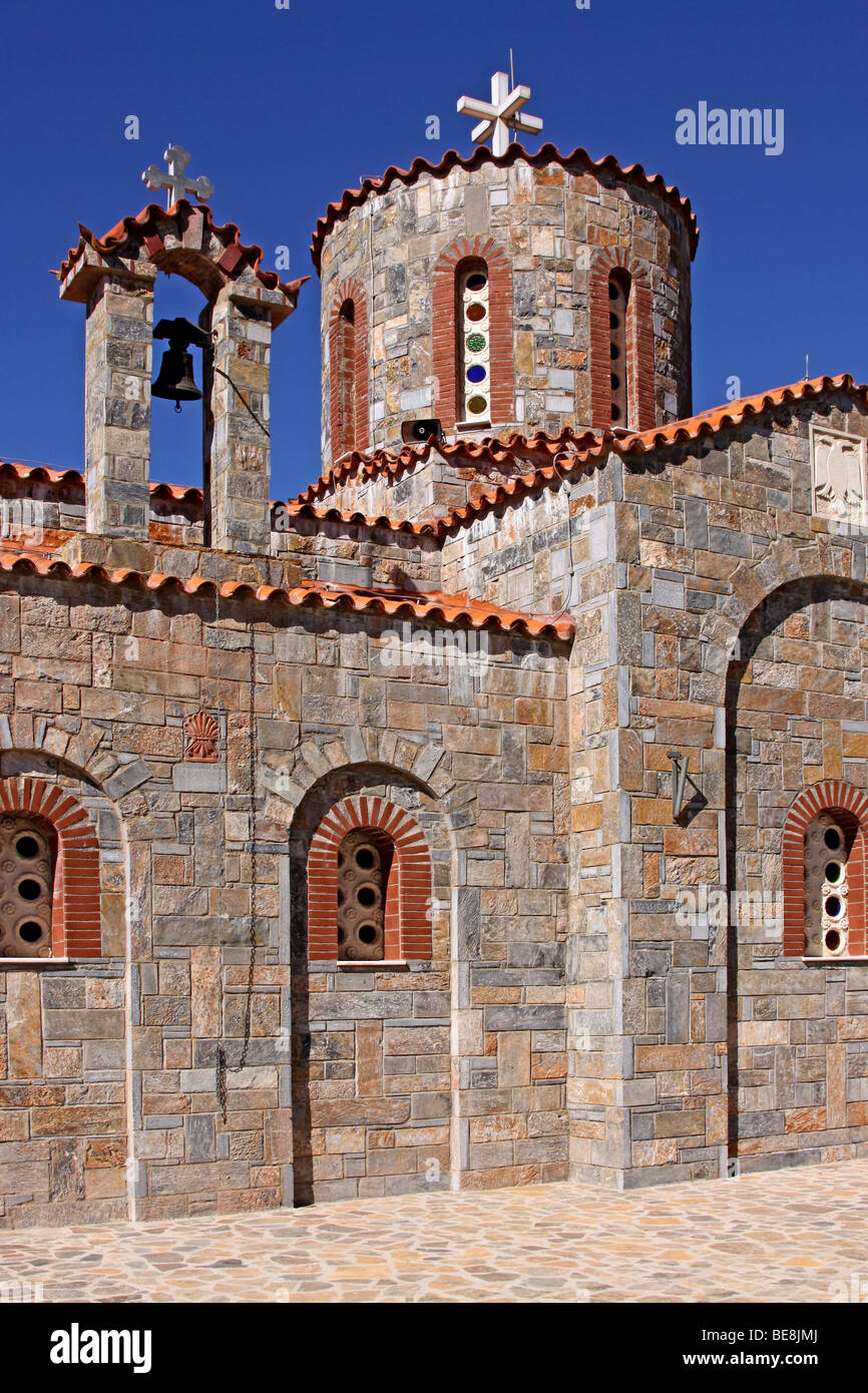 Church, mountain village of Axos, Crete, Greece, Europe Stock Photo - Alamy