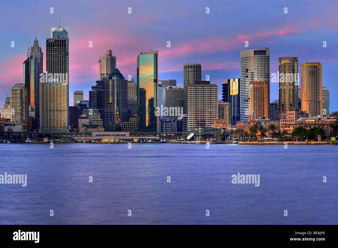 View of Sydney Cove in the morning light, Circular Quay, port, Sydney ...