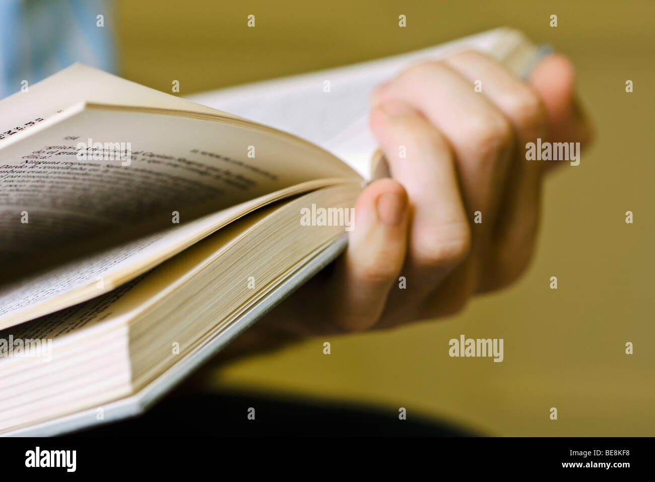 Person reading book, cropped Stock Photo - Alamy