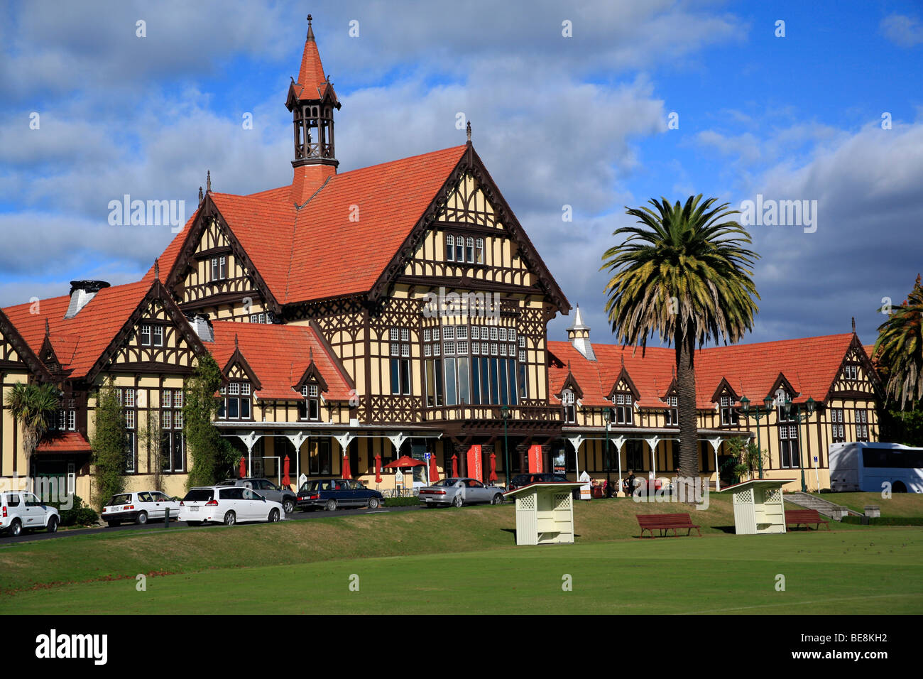 Art Gallery and Museum in the old Bath House, Rotorua, North Island ...