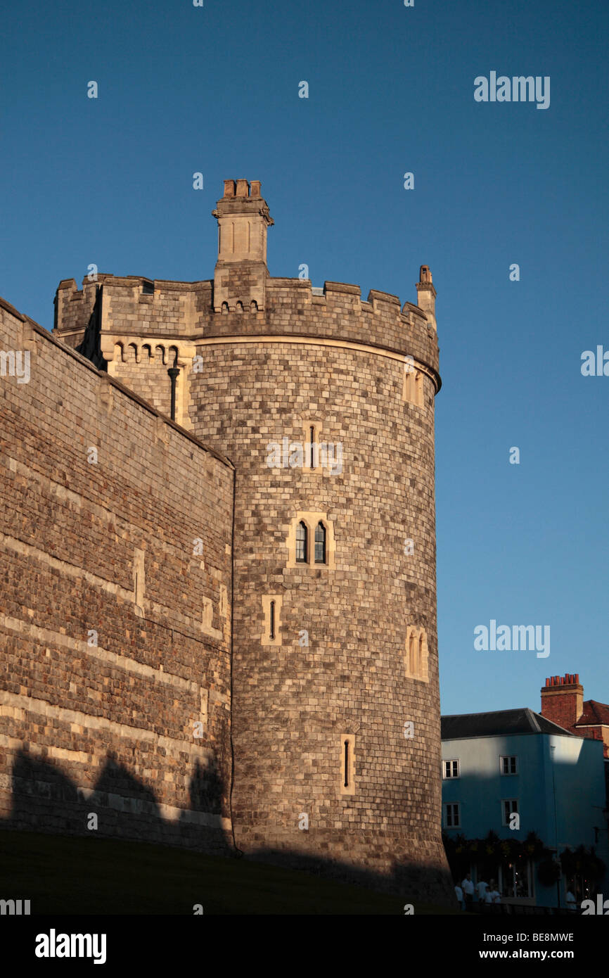 The Salisbury Tower at sunset, Windsor Castle, Berkshire, UK Stock ...