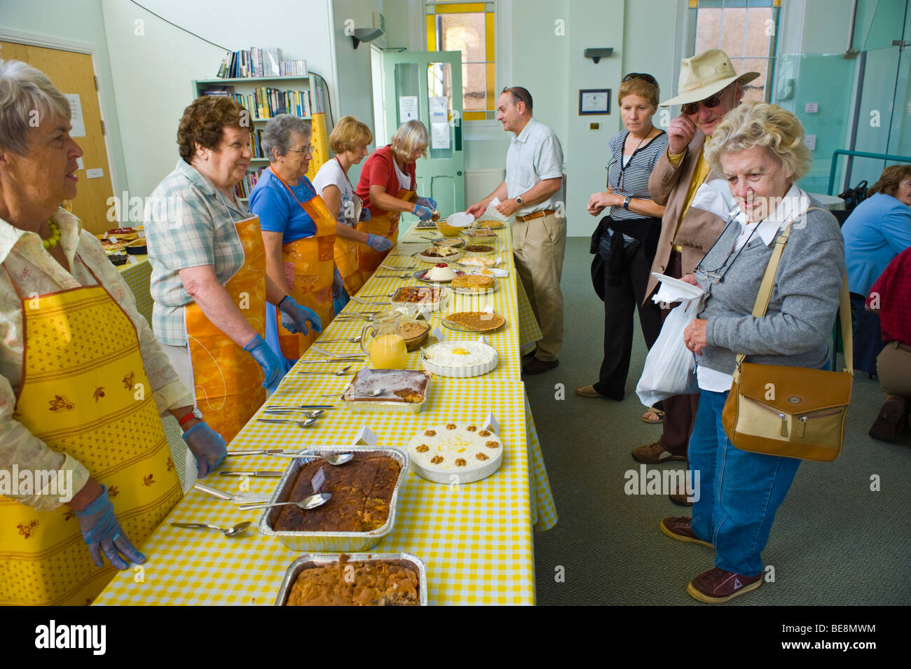 Pudding tasting at Ludlow Methodist Church during Ludlow Food Festival ...