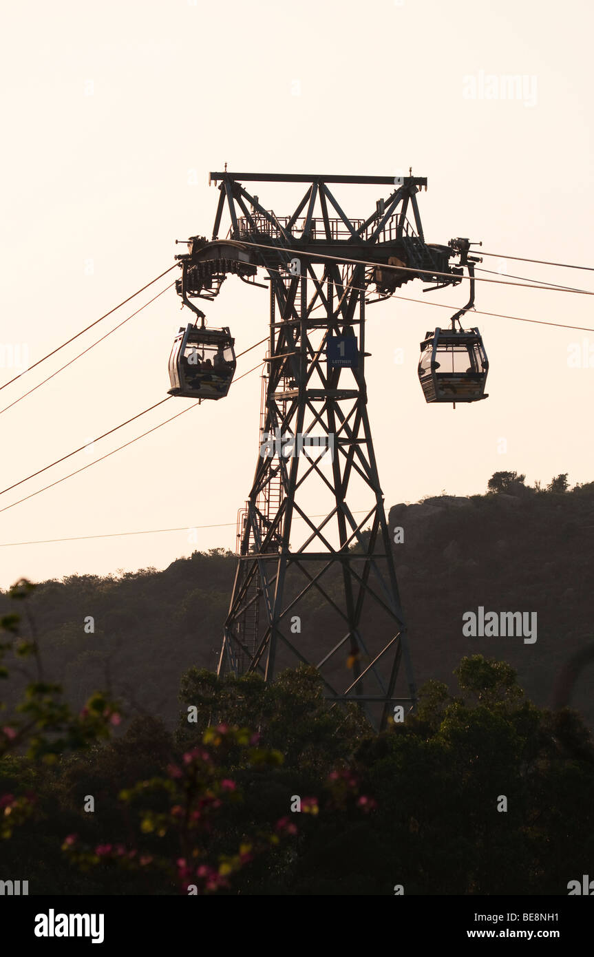 Ngong Ping Cable Car, Tung Chung, Lantau Island, Hong Kong Stock Photo ...
