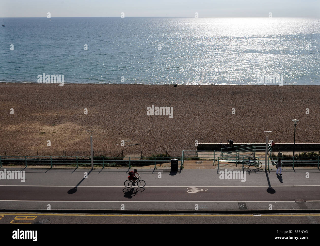 Seaside cycle lane hi-res stock photography and images - Alamy