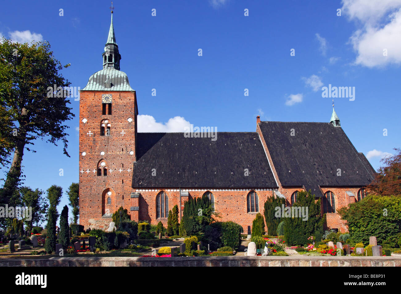St. Nicolai Church, a triple nave hall church, Burg, Fehmarn Island ...