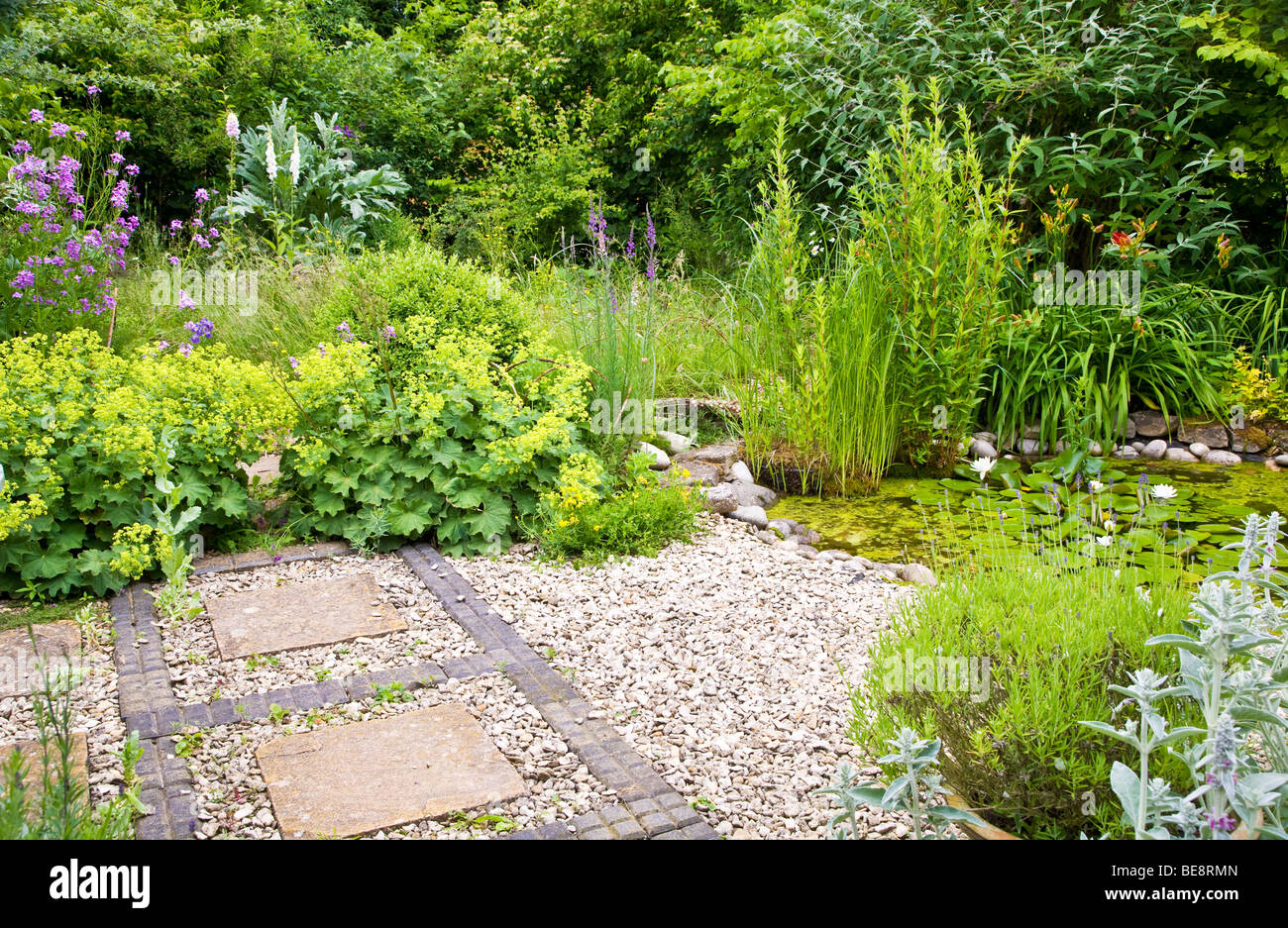 A corner of the Wildlife Friendly Garden in the TWIGS gardens in ...
