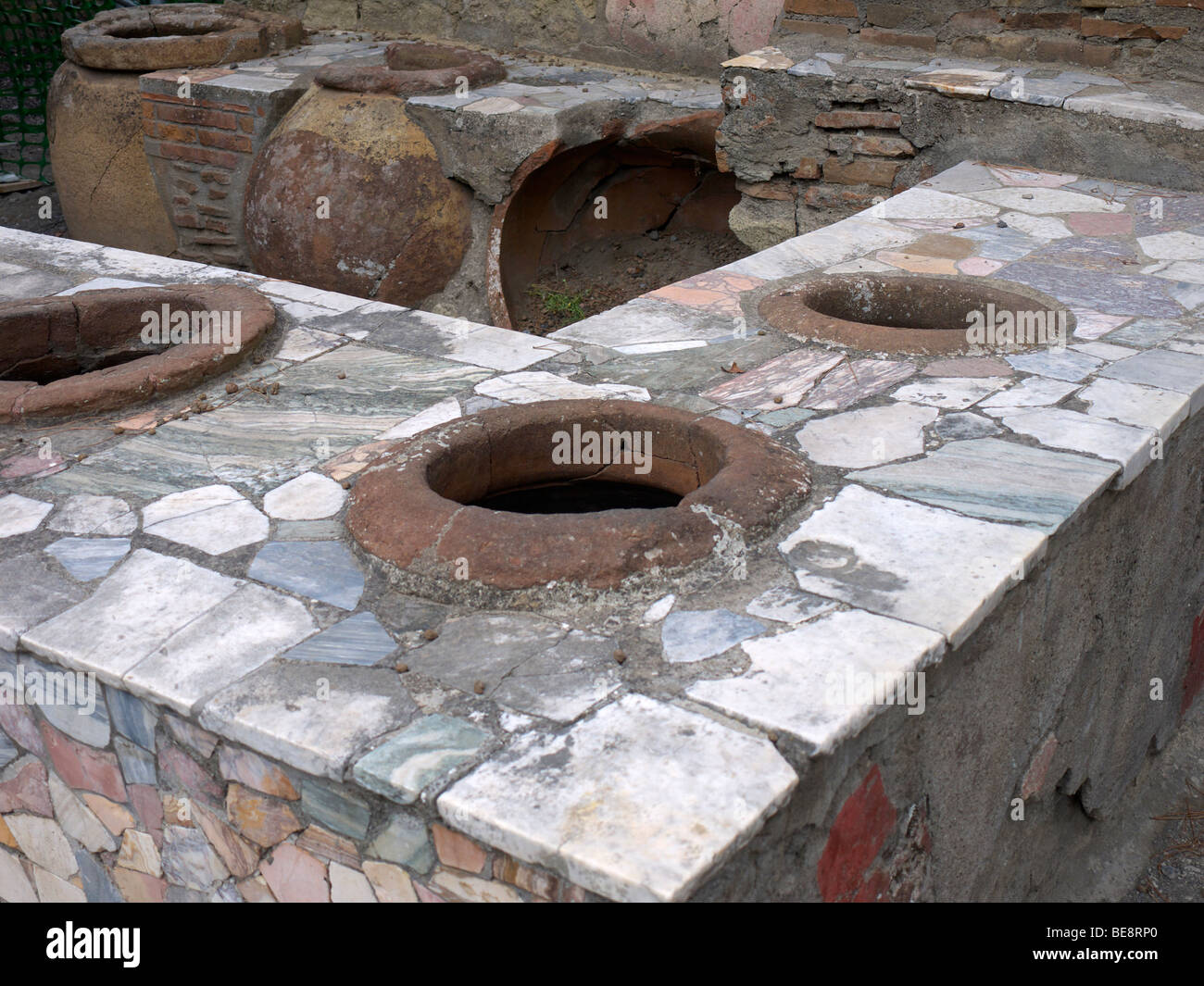 The Buried Roman City of Herculaneum near Naples in Southern Italy ...