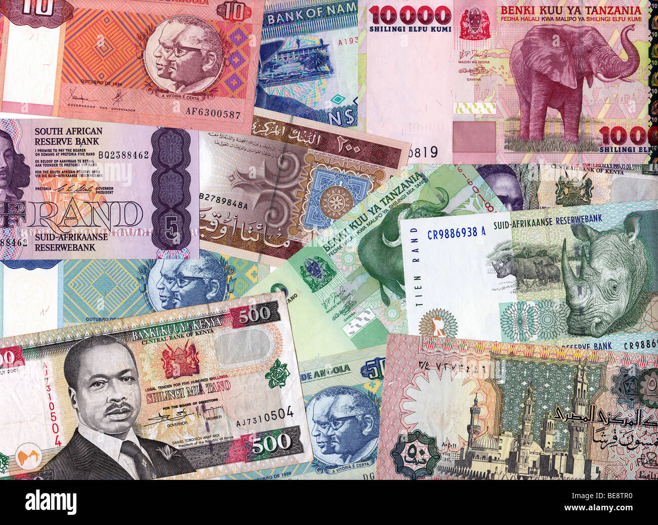 International Currency, African Banknotes Stock Photo - Alamy