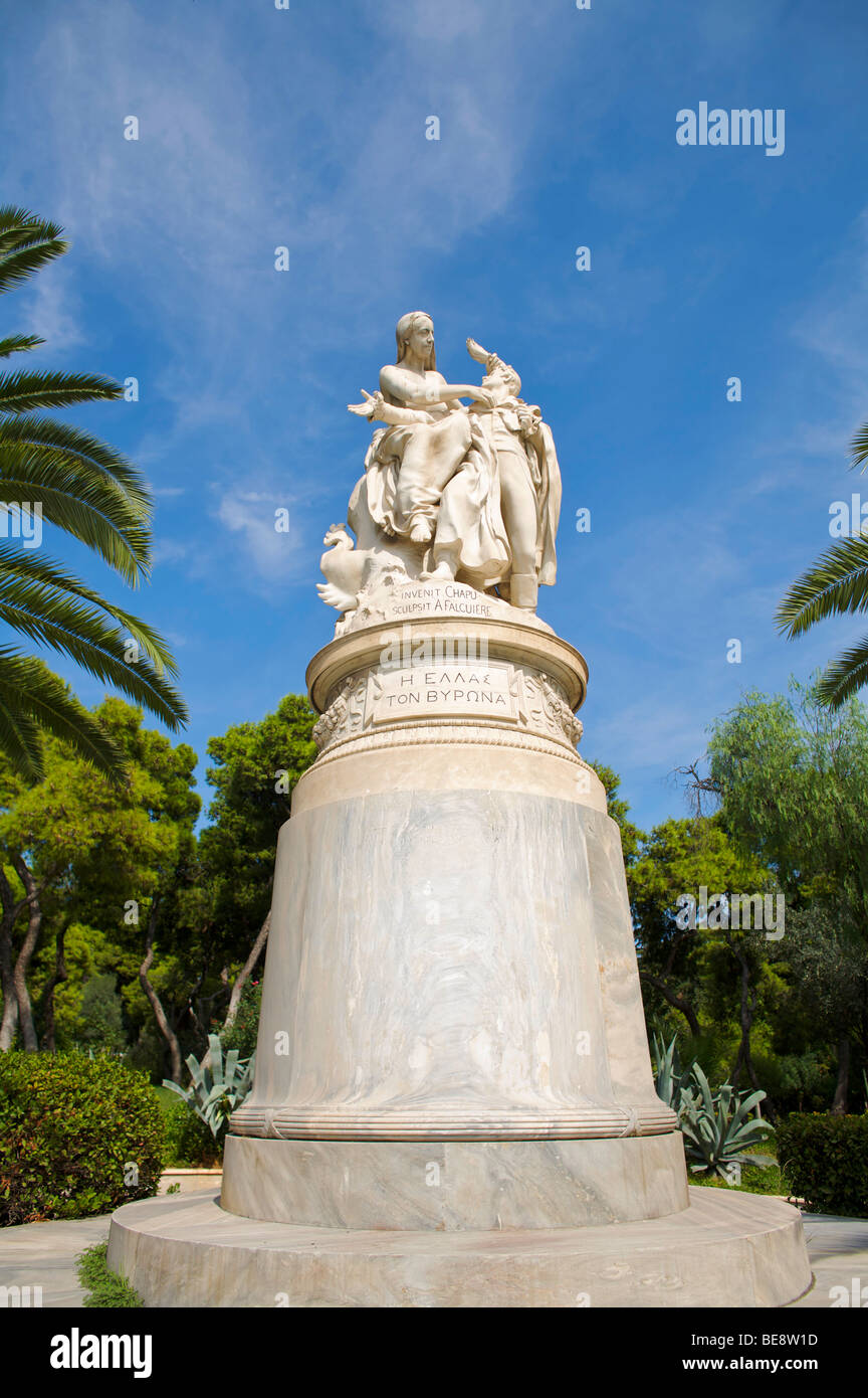 Statue lord byron greece hi-res stock photography and images - Alamy
