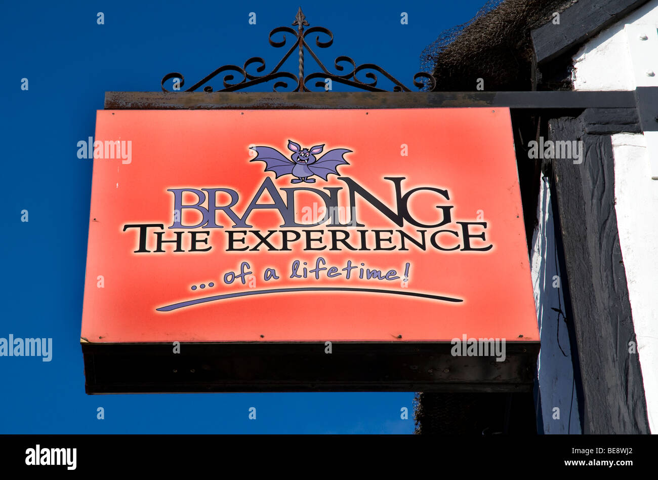 The Brading Experience Sign, A historic village Brading nr Sandown Isle ...