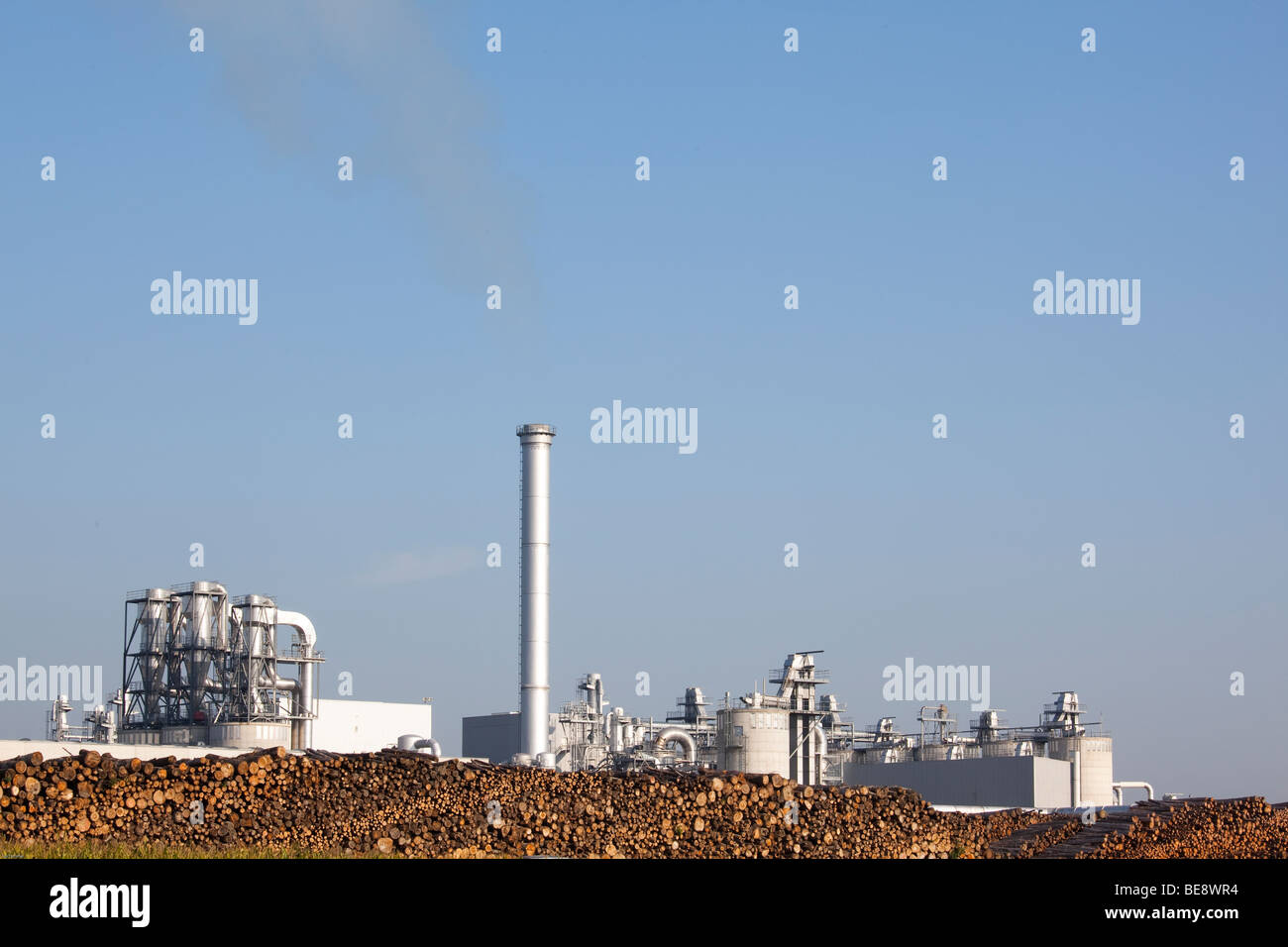 Wood processing industrial plant Stock Photo - Alamy