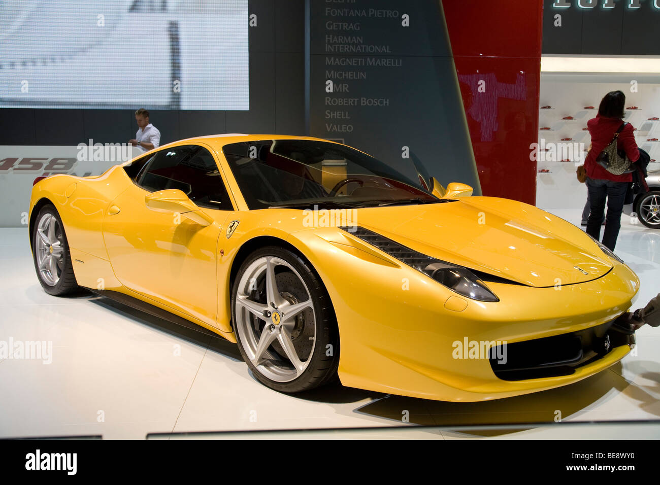 Ferrari 458 Italia at a European motor show Stock Photo - Alamy