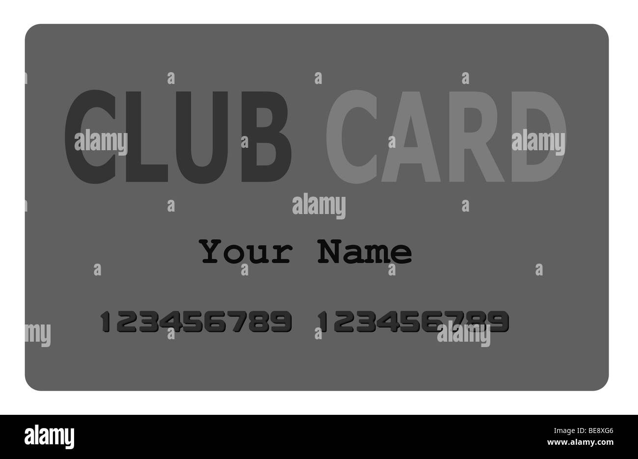 Gray Club Card Stock Photo - Alamy