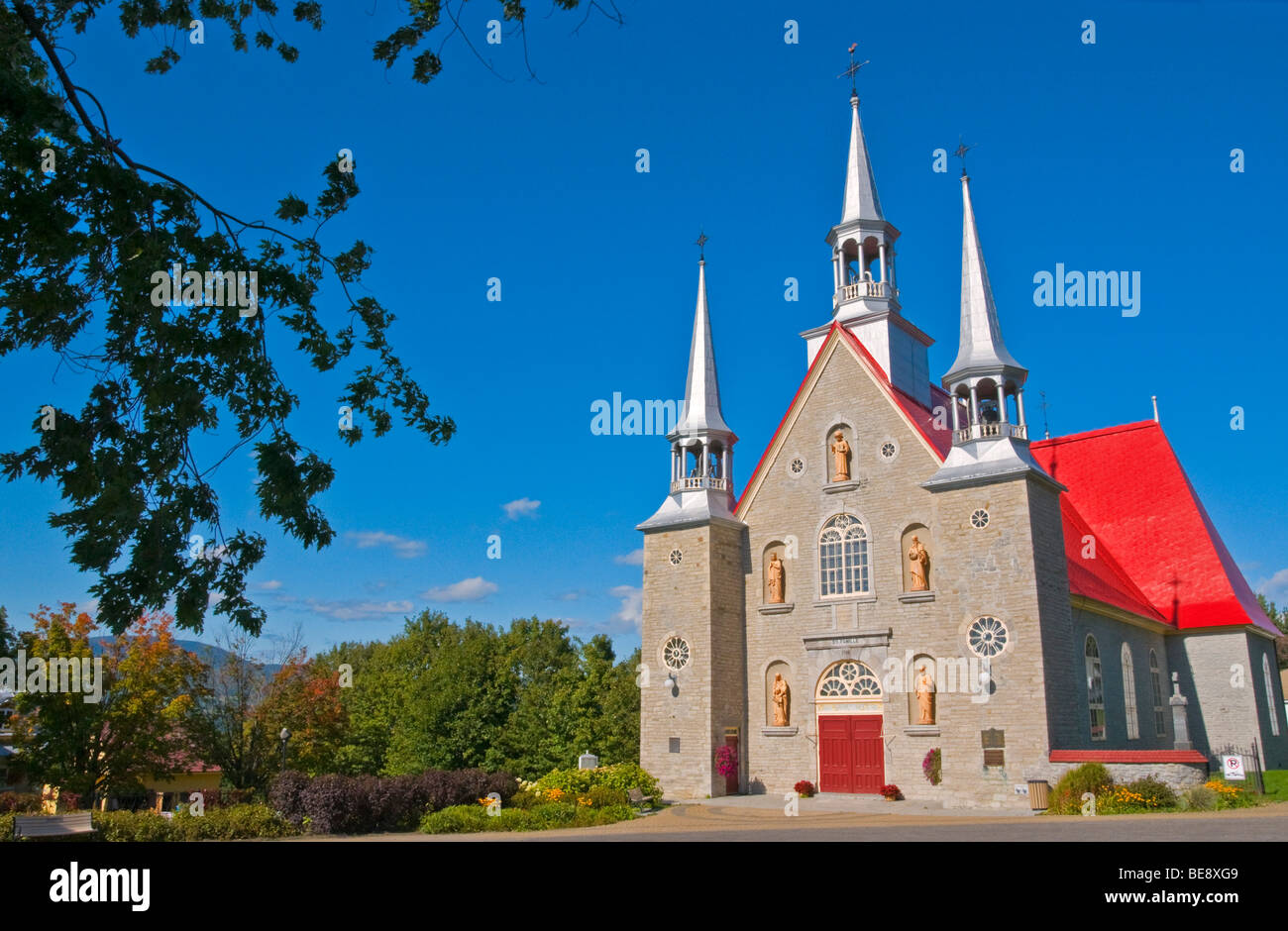 Church Of St Jean on the Island of Orleans Province of Quebec Canada ...