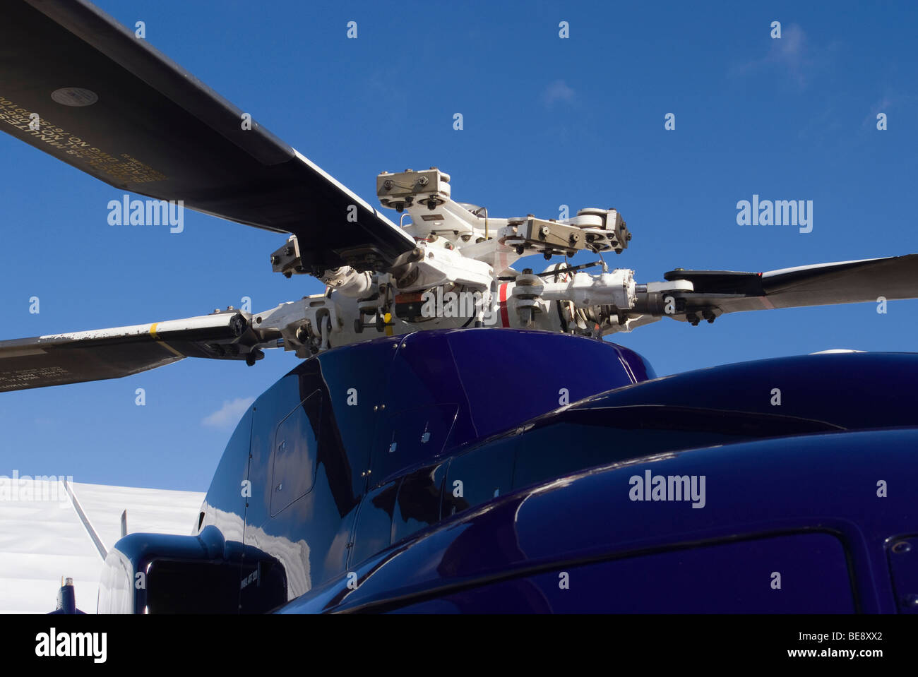 Gearbox and Rotor Blade Assembly of Sikorsky S-76C+ Helicopter G-BYOM ...