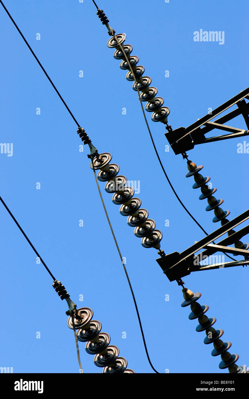 High voltage wires Stock Photo - Alamy