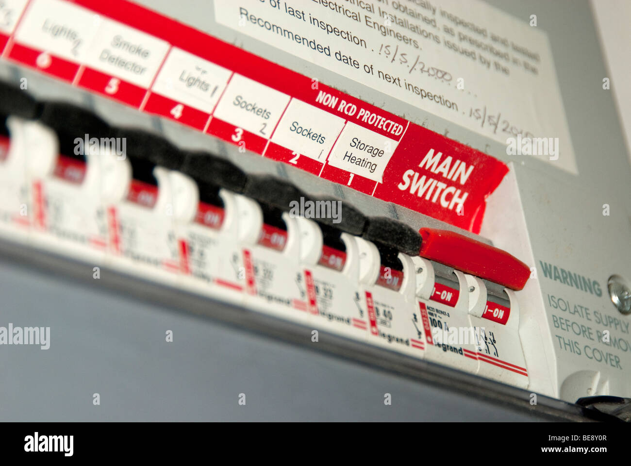 mains switch box Stock Photo - Alamy