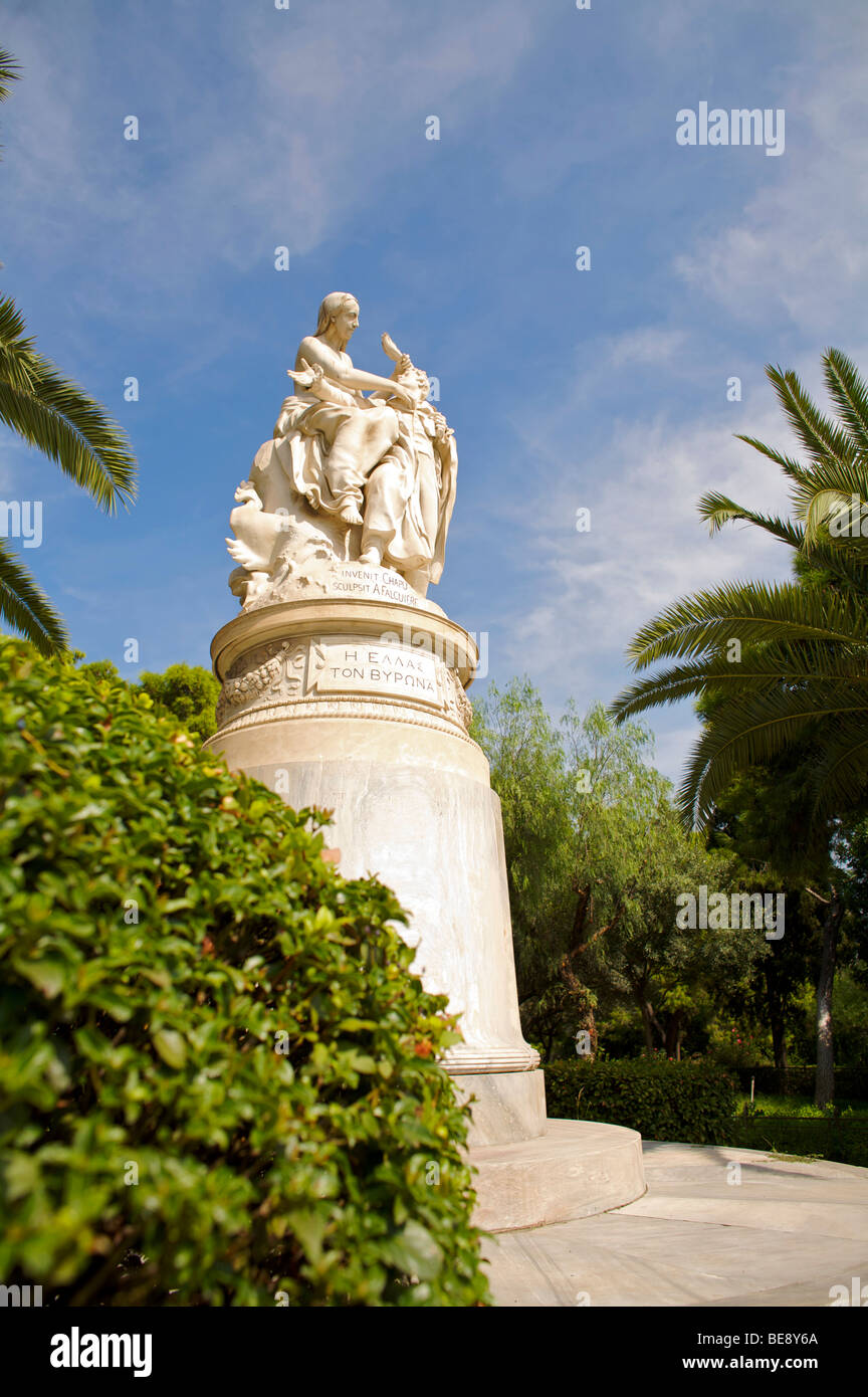 Statue lord byron greece hi-res stock photography and images - Alamy