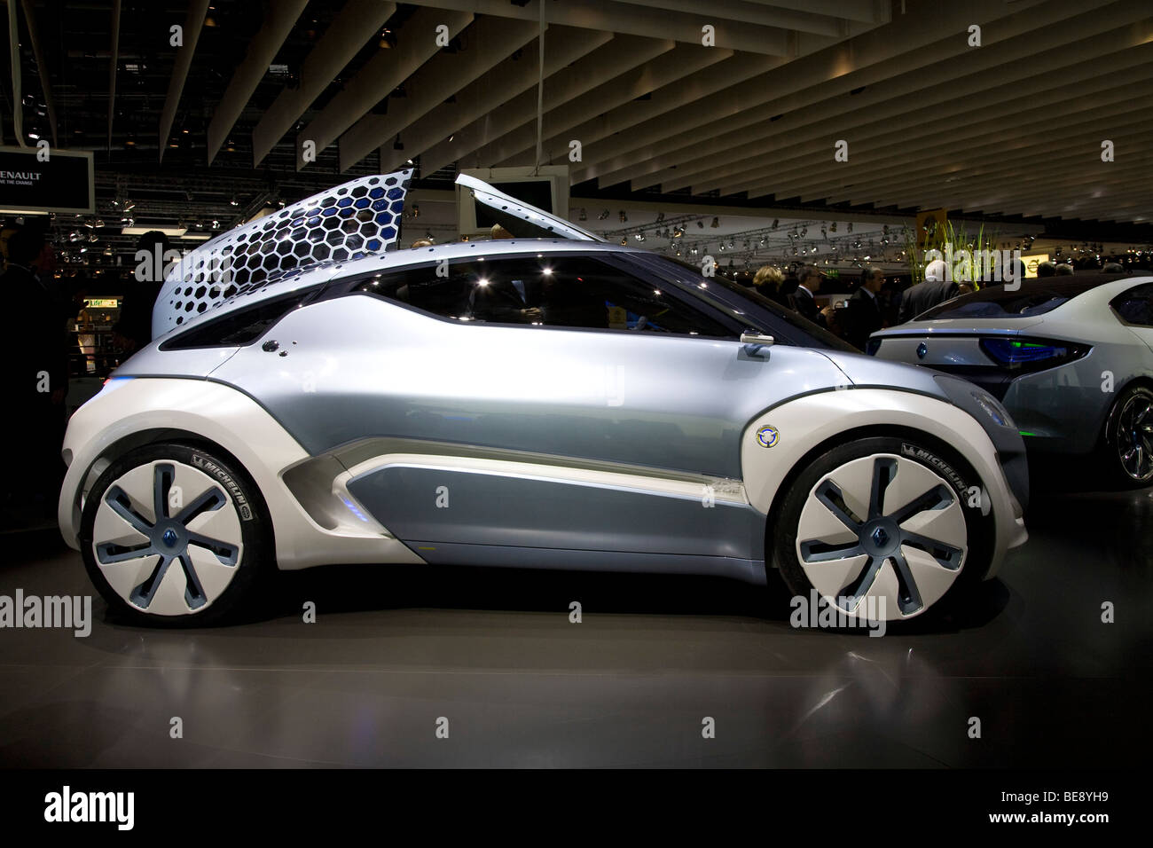 Renault Zoe ZE concept electric car at a European motor show Stock ...