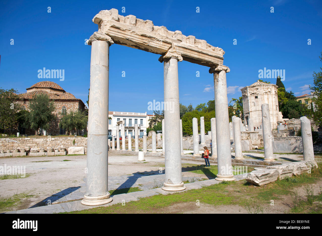 Roman agora athens hi-res stock photography and images - Alamy