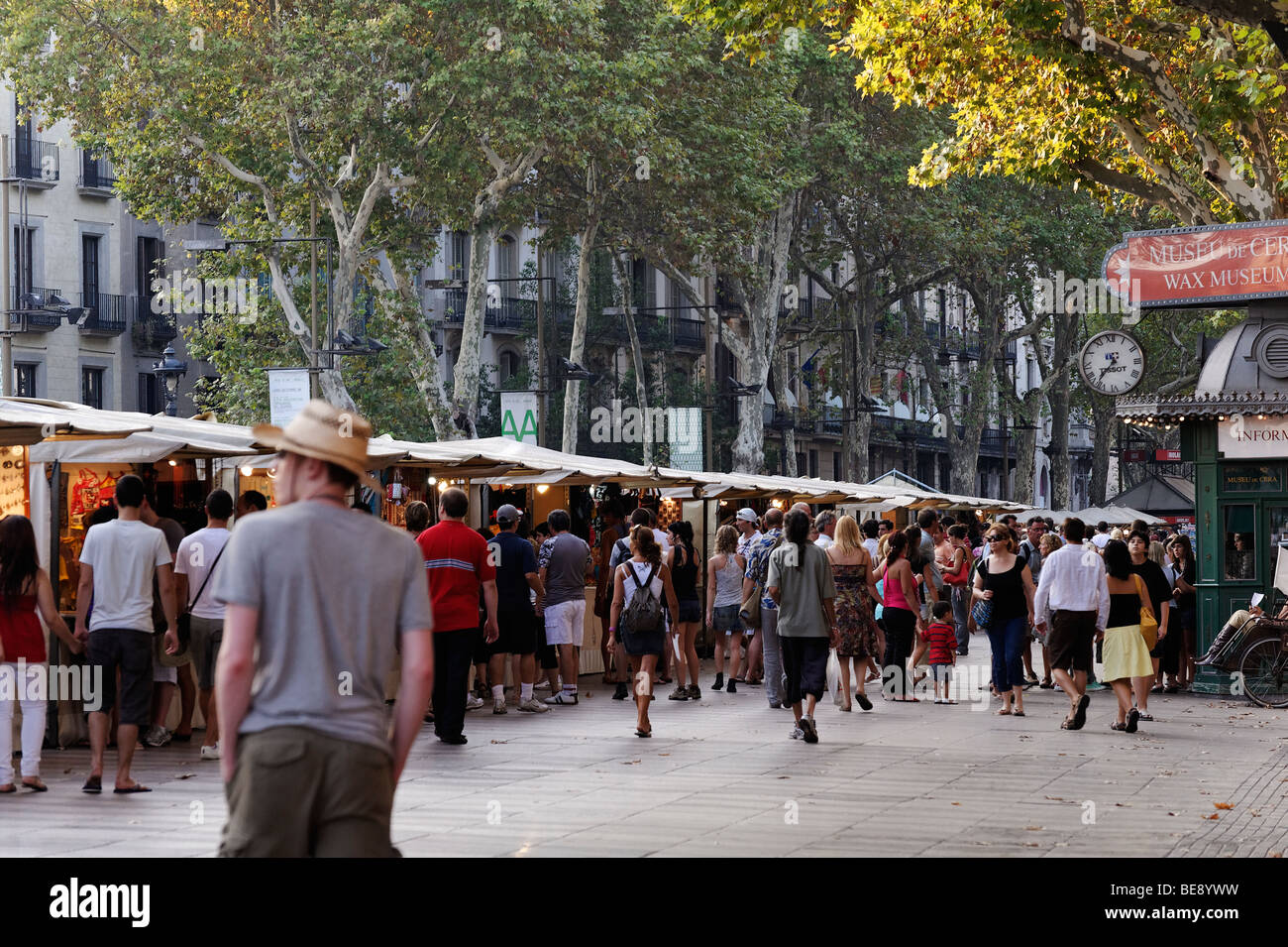 Artisan crafts market on Las Ramblas. Barcelona. Spain Stock Photo - Alamy
