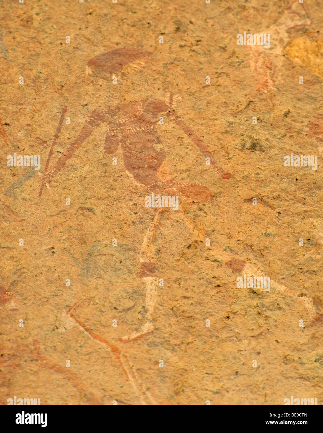 Polychrome rock paintings in Maack's Shelter in the Leopard Gorge ...