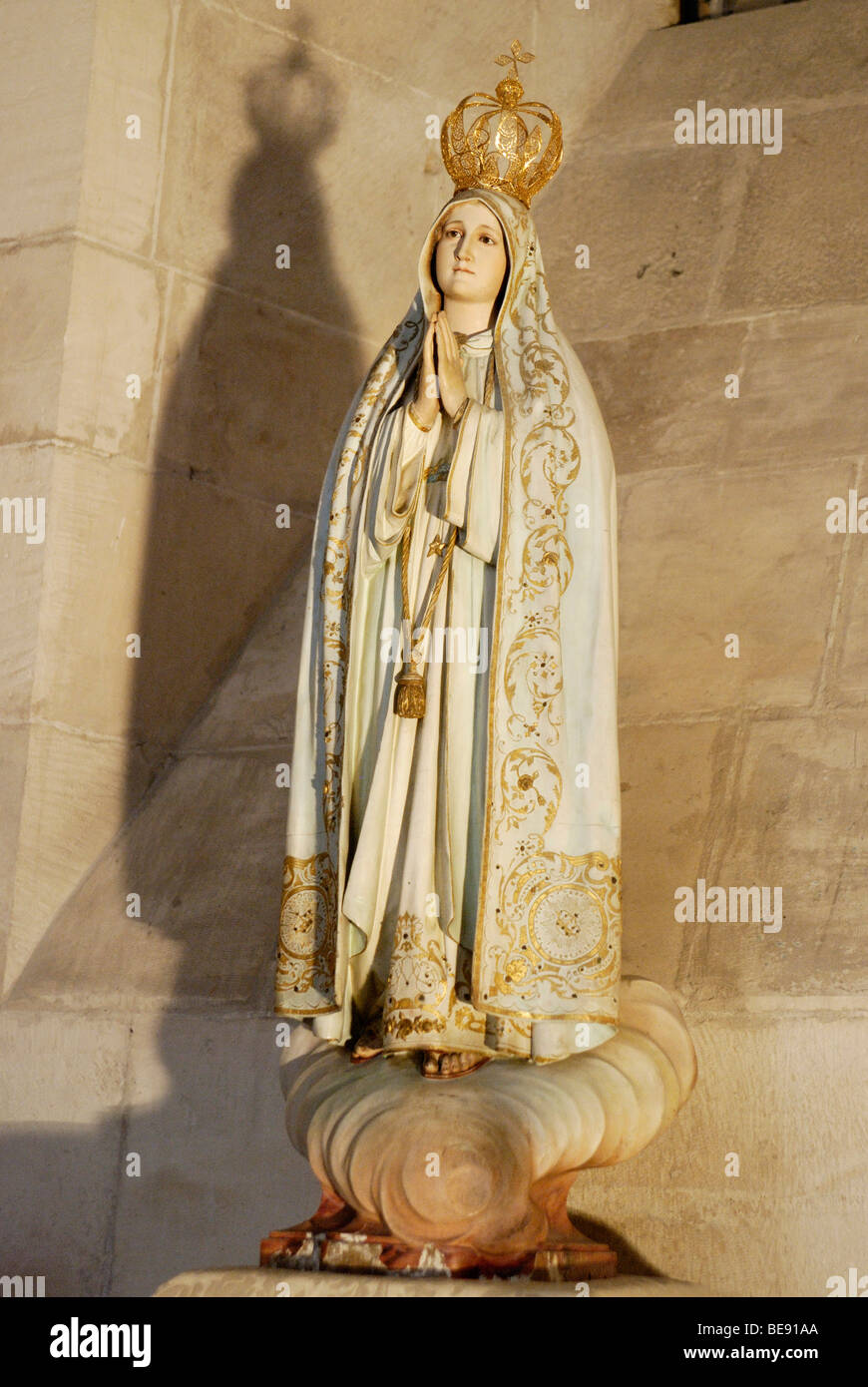 Madonna figure, Our Lady of Fatima, Nossa Senhora de Fatima, in the ...