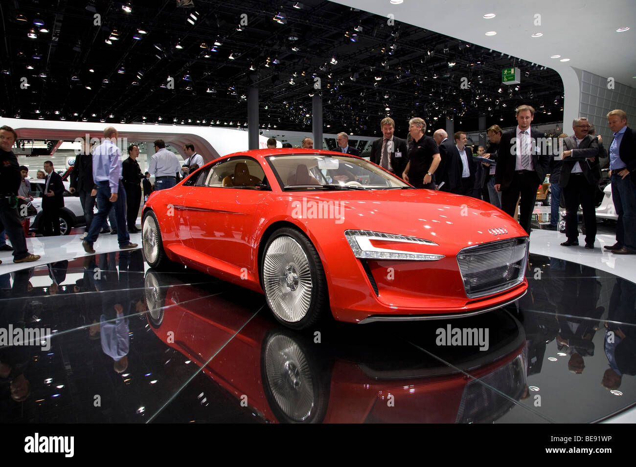Audi R8 E-tron electric car at a European motor show Stock Photo - Alamy