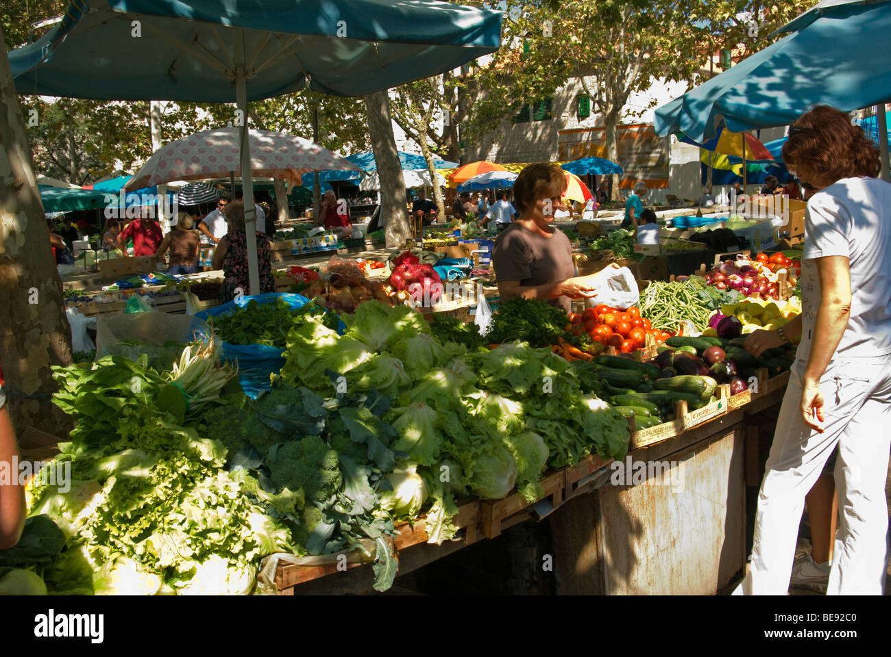 Croatia Hrvartska Kroatien Central Dalmatia Fresh fruit and vegetables ...