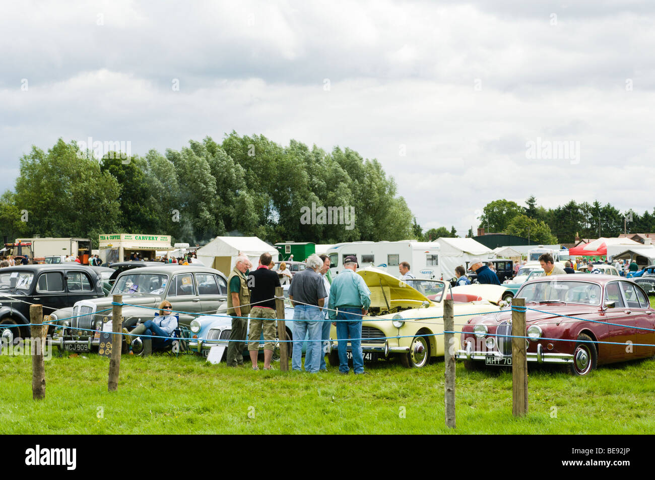 People admiring classic cars at a country festival Stock Photo - Alamy