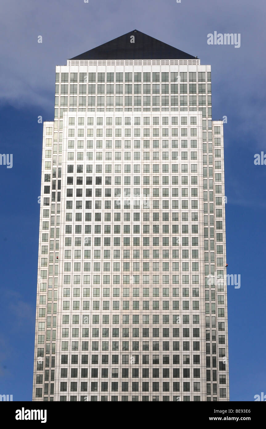 The 50-floor Canada Tower at Canary Wharf, Docklands, London, England ...