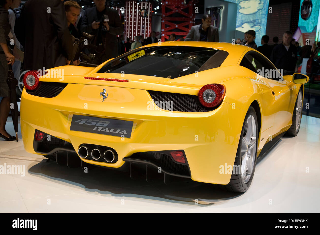 Ferrari 458 Italia at a European motor show Stock Photo - Alamy