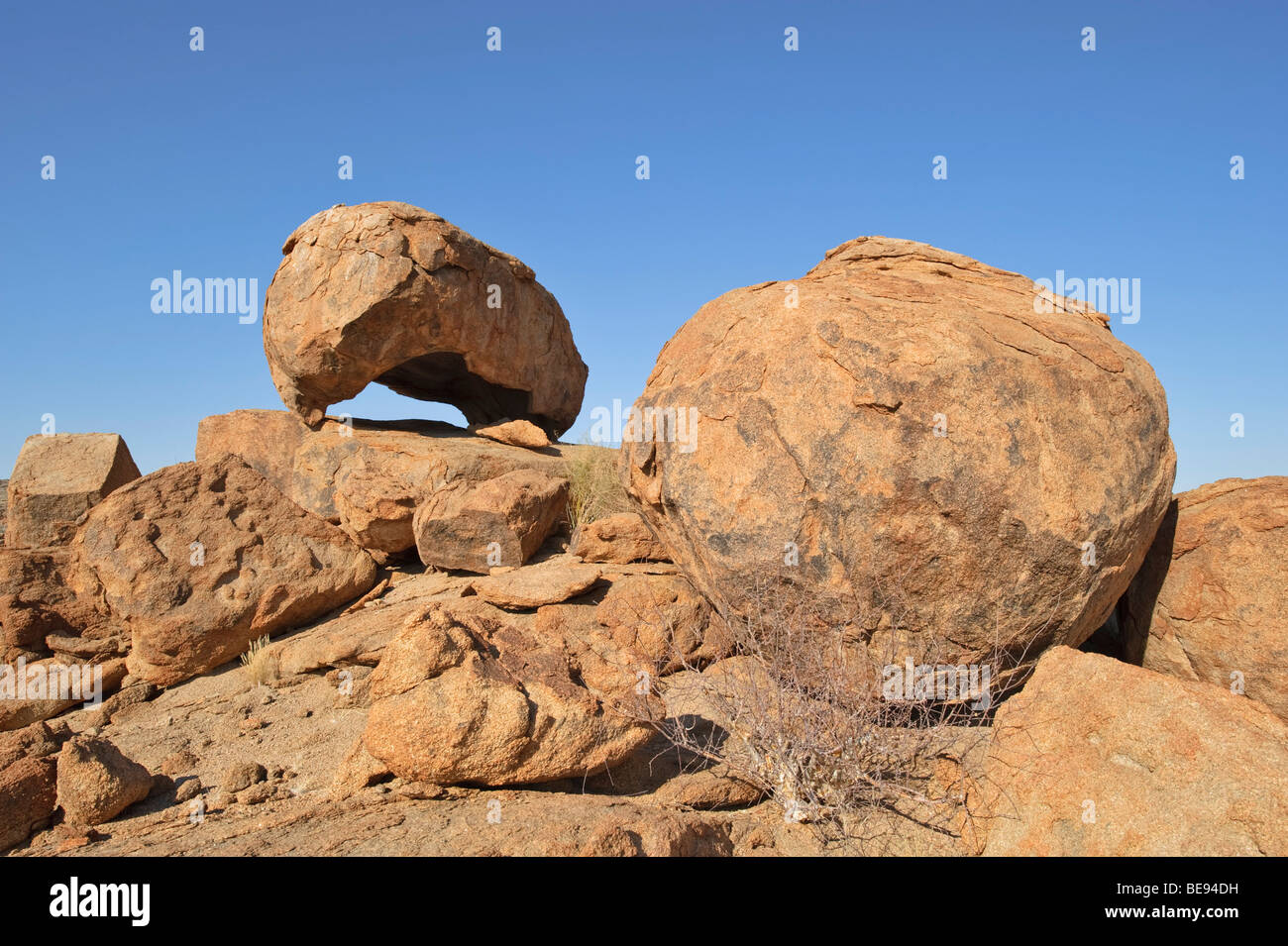 Granite formations in the Namib-Naukluft National Park, Namibia, Africa ...