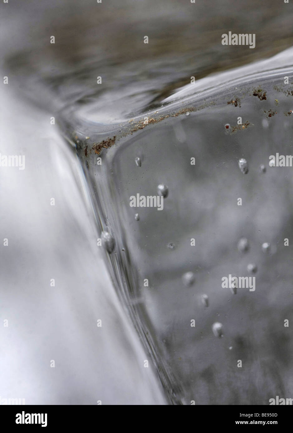 Corner of an Ice cube Stock Photo - Alamy