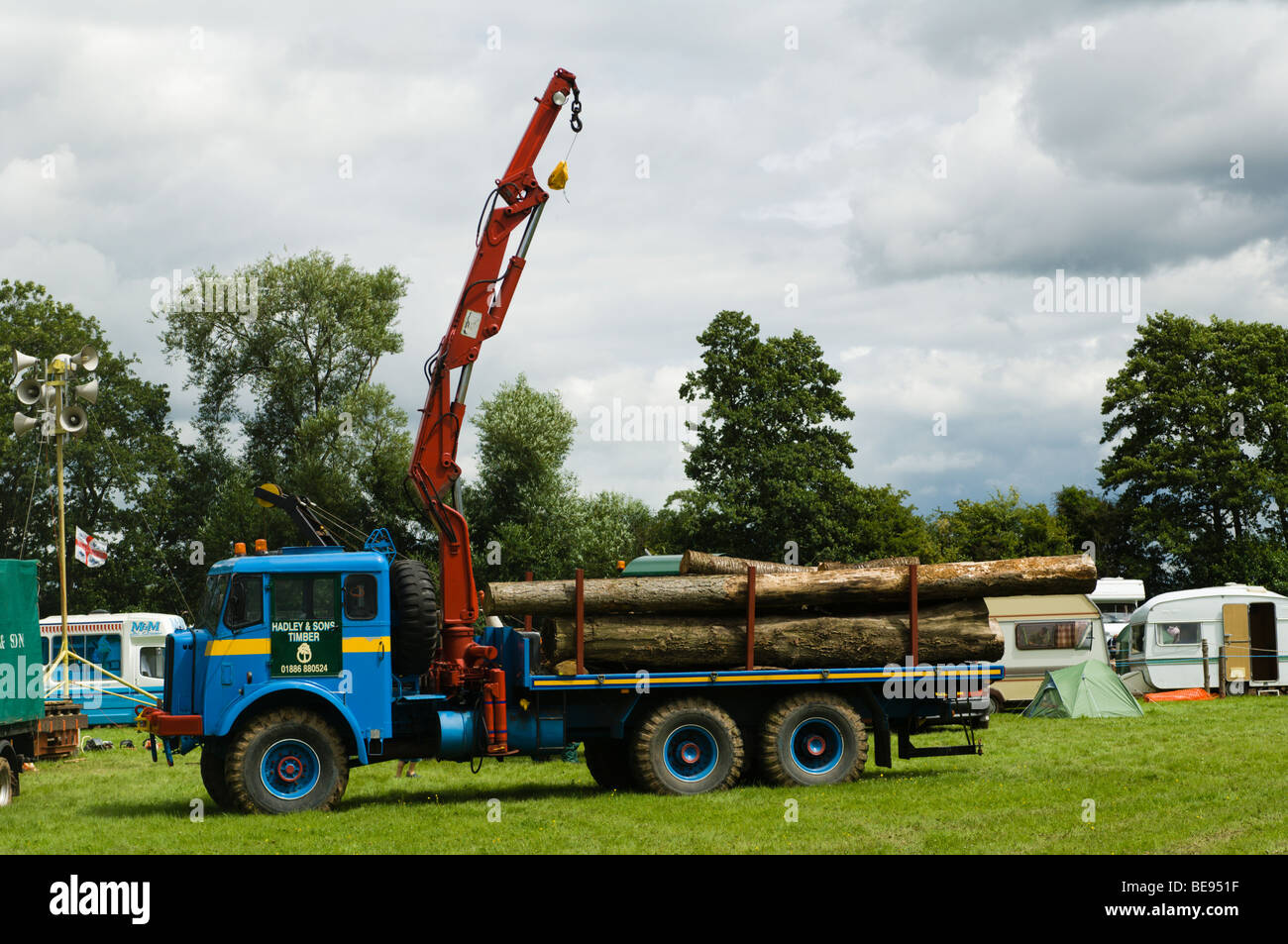 Classic timber lorry at a steam rally Stock Photo - Alamy
