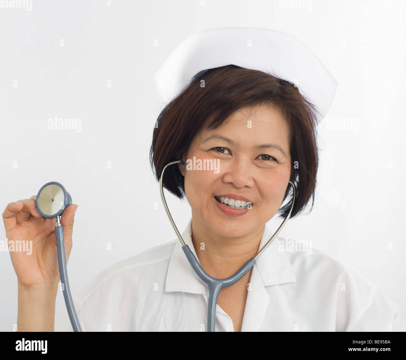 Nurse desk mask Cut Out Stock Images & Pictures - Alamy