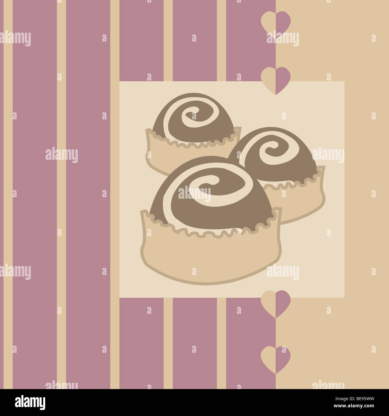 Triple love hearts hi-res stock photography and images - Alamy