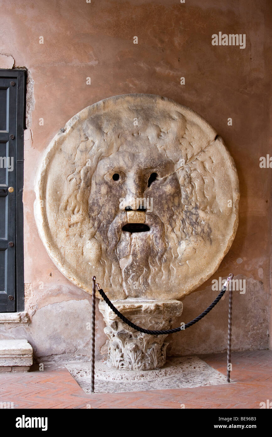 ITALY Rome Lazio Bocca della Verita or Mouth of Truth thought to be a ...